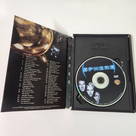 WarnerHomeMovies, | Media | 35 Sphere Dvd 1998 Dustin Hoffman Sharon ...